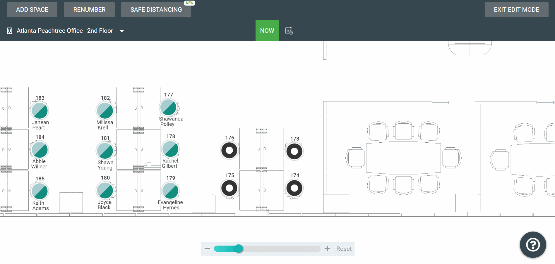 Move or Delete Space or Pin Icons