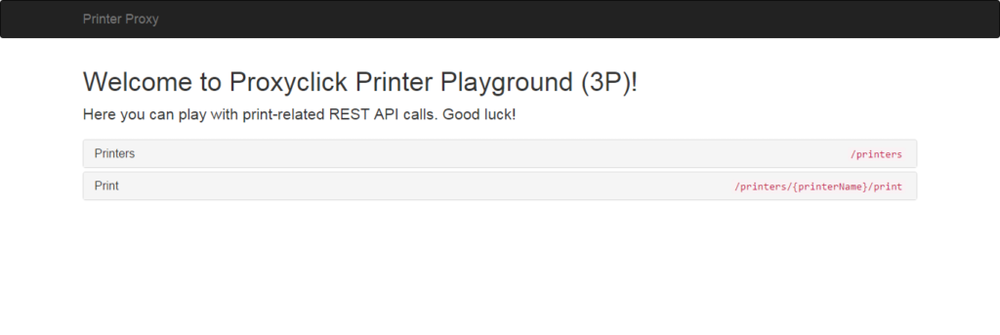 Printing via Proxy